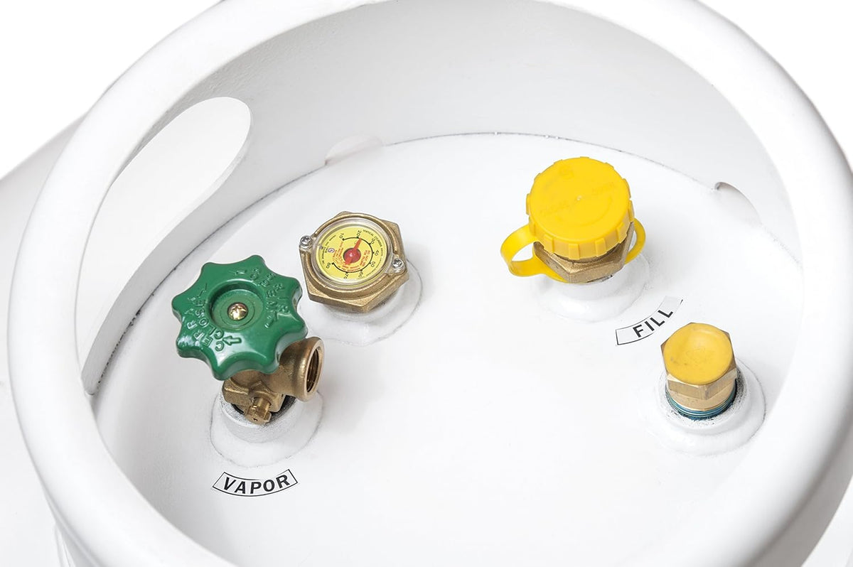 420lb 120 gallon DOT Propane Tank Cylinder with Float Gauge - Flame King