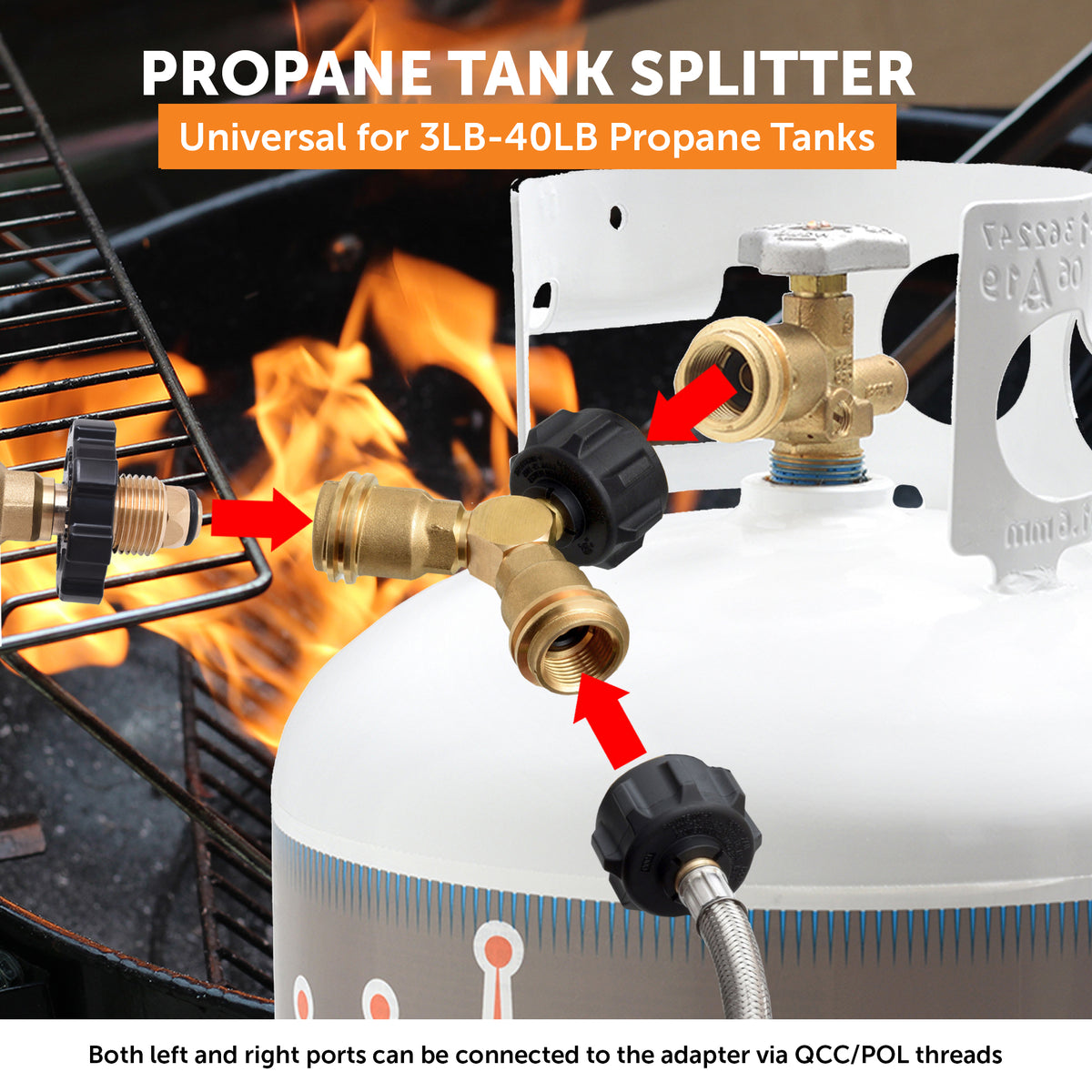 Propane Y-Splitter Valve - Flame King