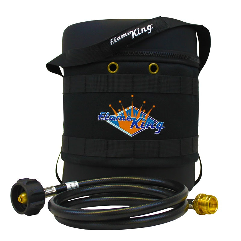 Flame King Propane Gas Hauler Kit-Insulated Protective Carry Case for