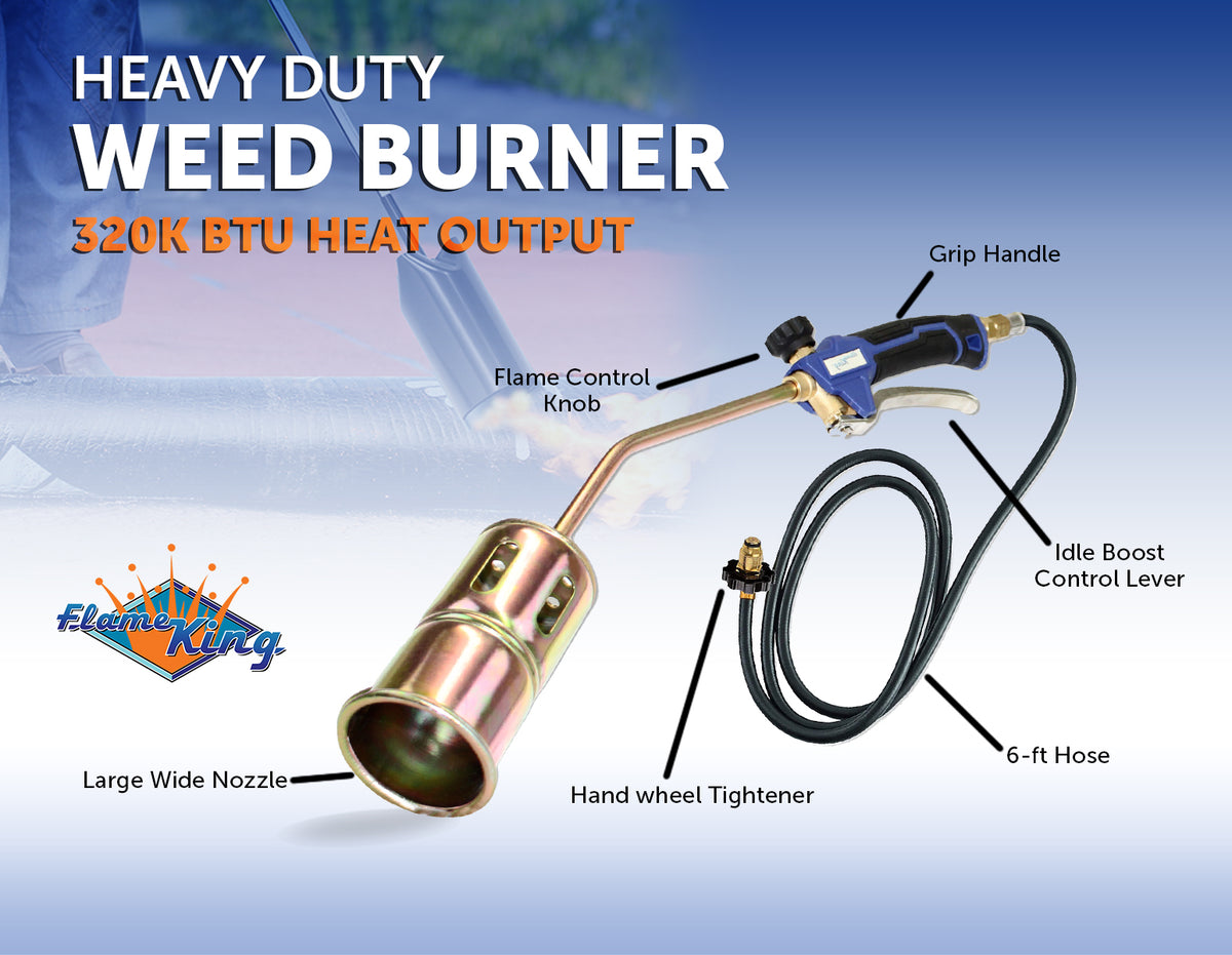 Propane Torch Weed Burner with Blast Trigger 320,000 BTU - Flame King
