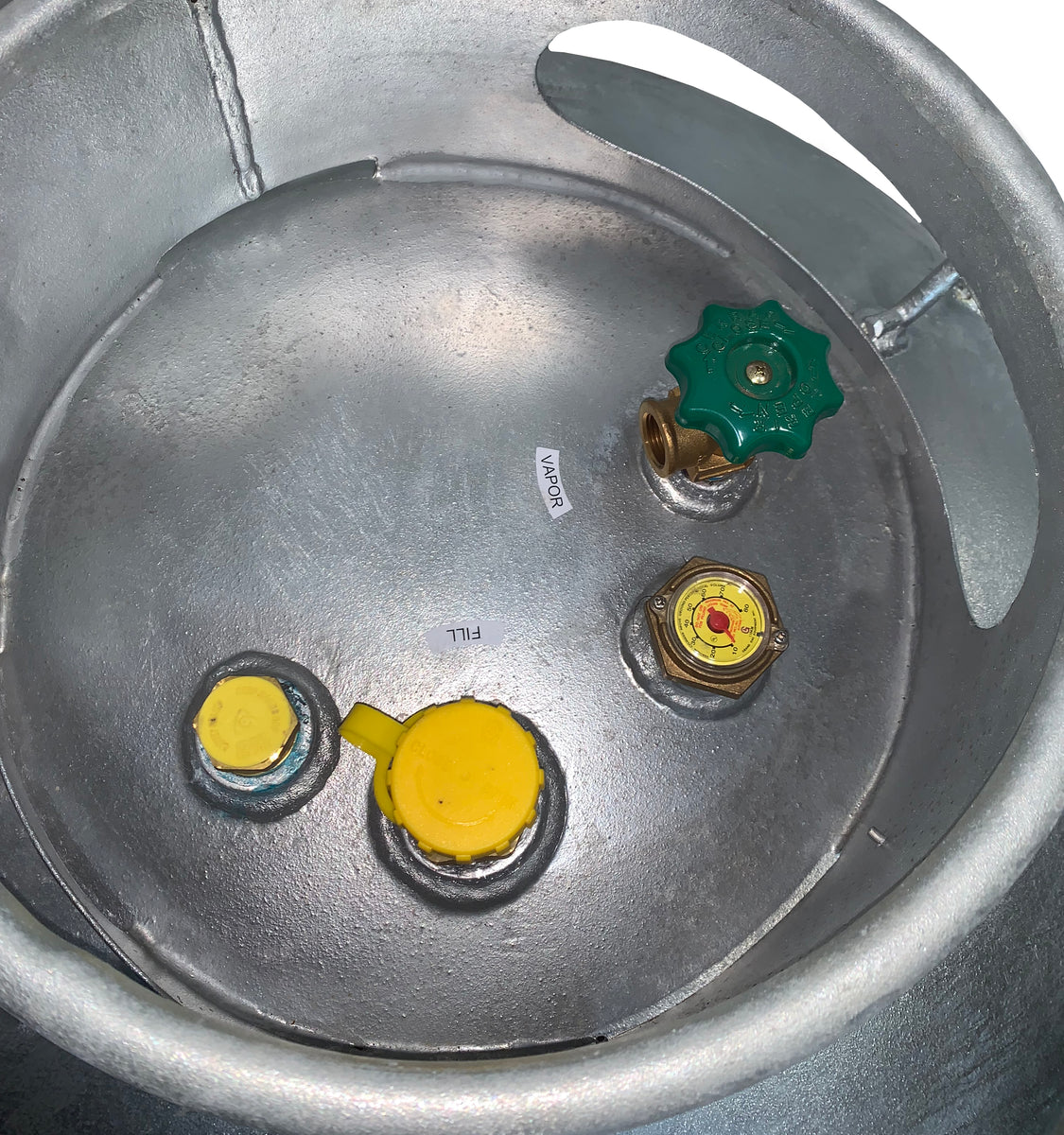 420lb 120 gallon Galvanized Propane Tank Cylinder with Float Gauge ...