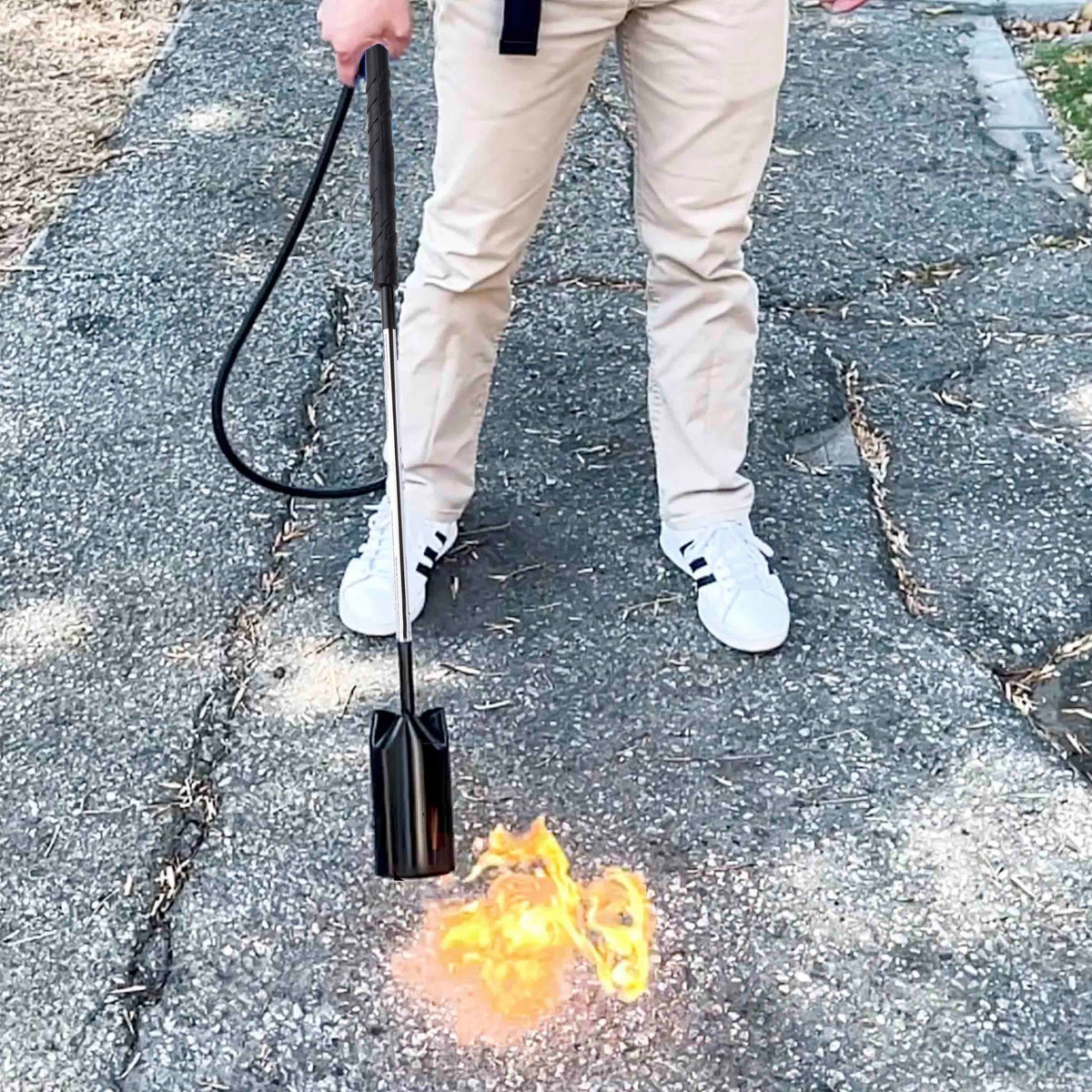 Flame King Bundle 10lb Propane Tank + 500,000 BTU Weed Burner Torch Ig