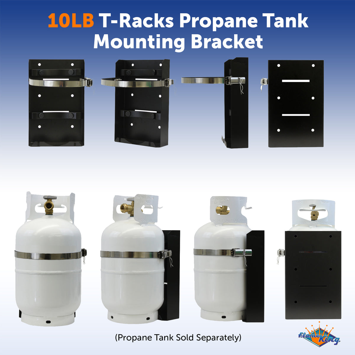 T-Rack 10lb Propane Tank Mounting Brackets Strap Campervan Overland ...