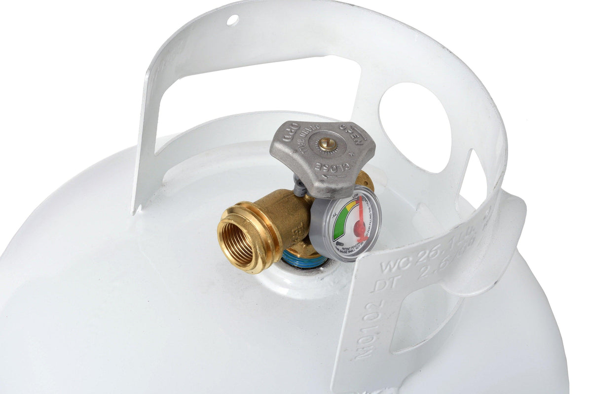 11lb Propane Tank Cylinder Squatty with Gauge and Type 1 OPD Valve ...