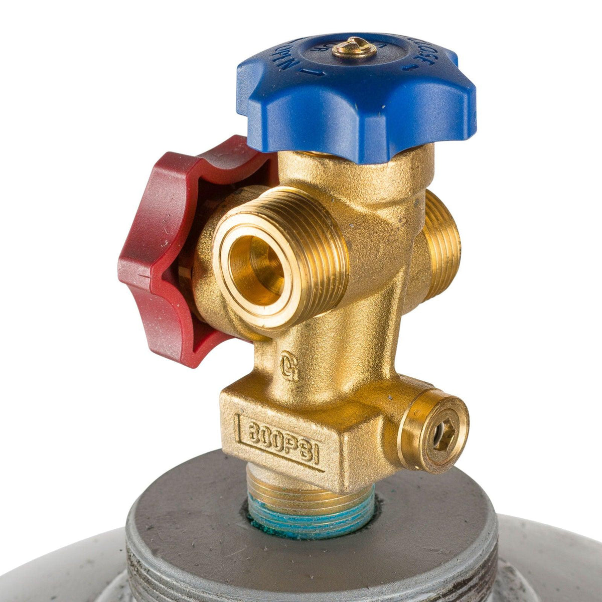 Flame King 123lb Refrigerant Cylinder Tank with Multi Valve ...