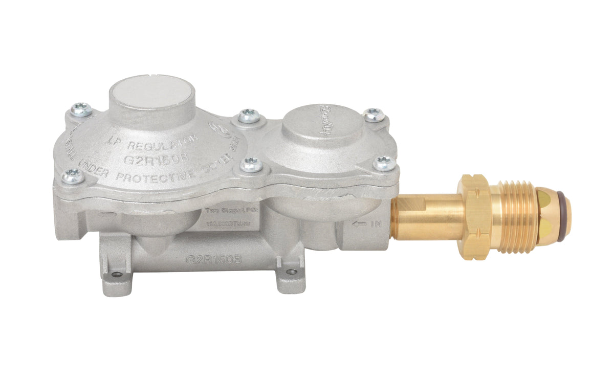 2-Stage LP Propane Gas Regulator with POL - Flame King