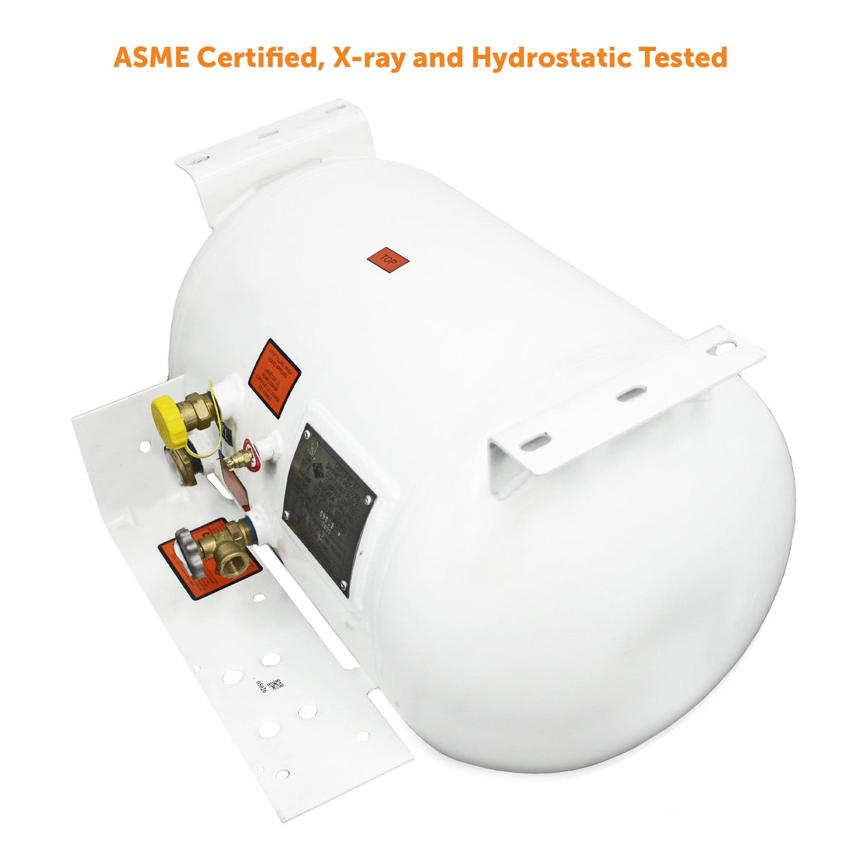 20.3 gal ASME RV Trailer Propane Tank Cylinder with Mount Brackets ...