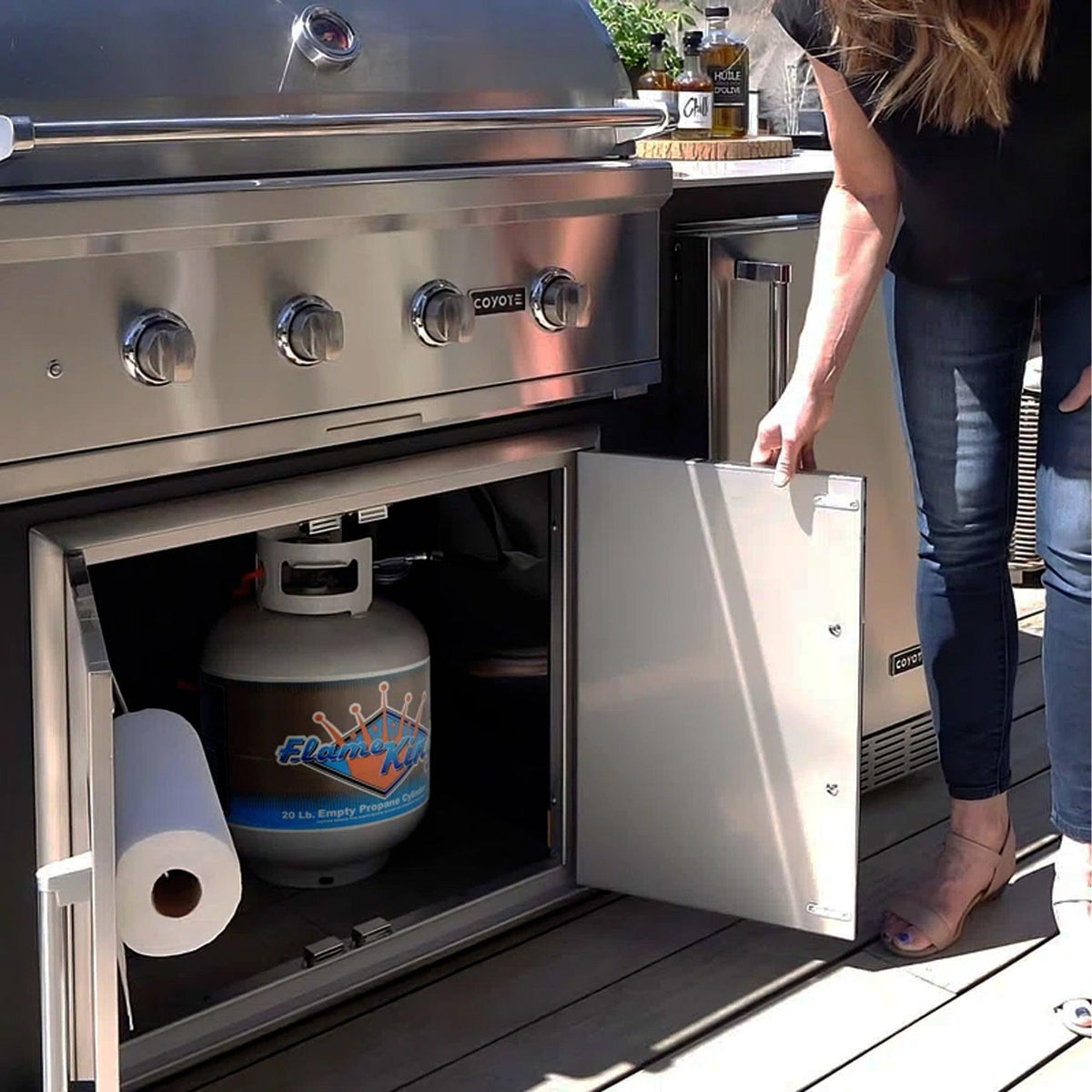 20lb Propane Tank LP Cylinder with OPD - Flame King