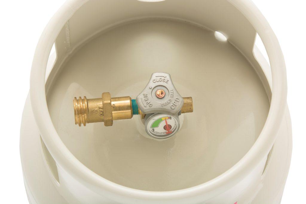 20lb Single Spud LP Buffer Tank with Gauge - Flame King