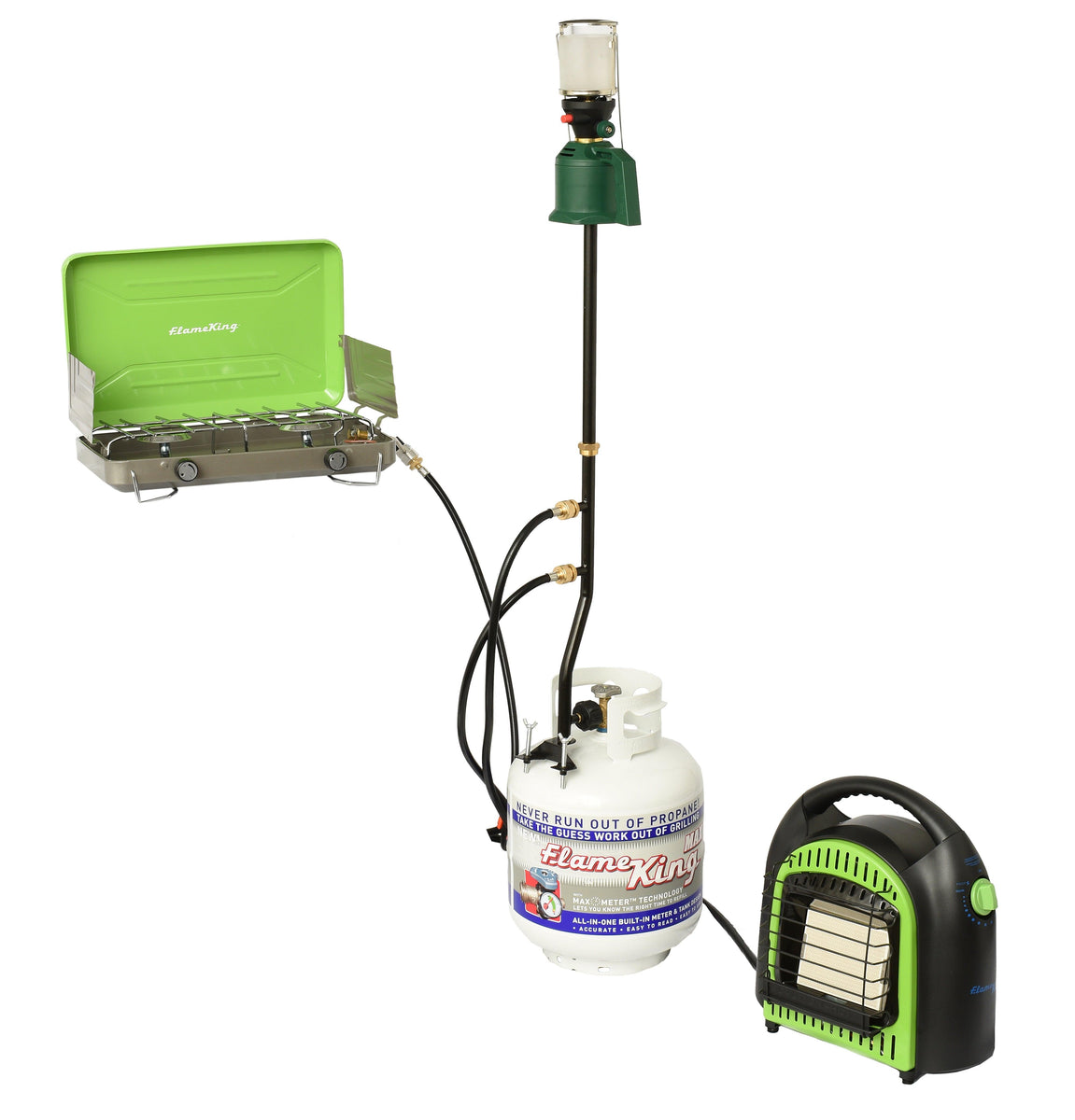 3 Outlets Adapter 20 to 1LB Propane Tank Distribution Post Pole Tree ...