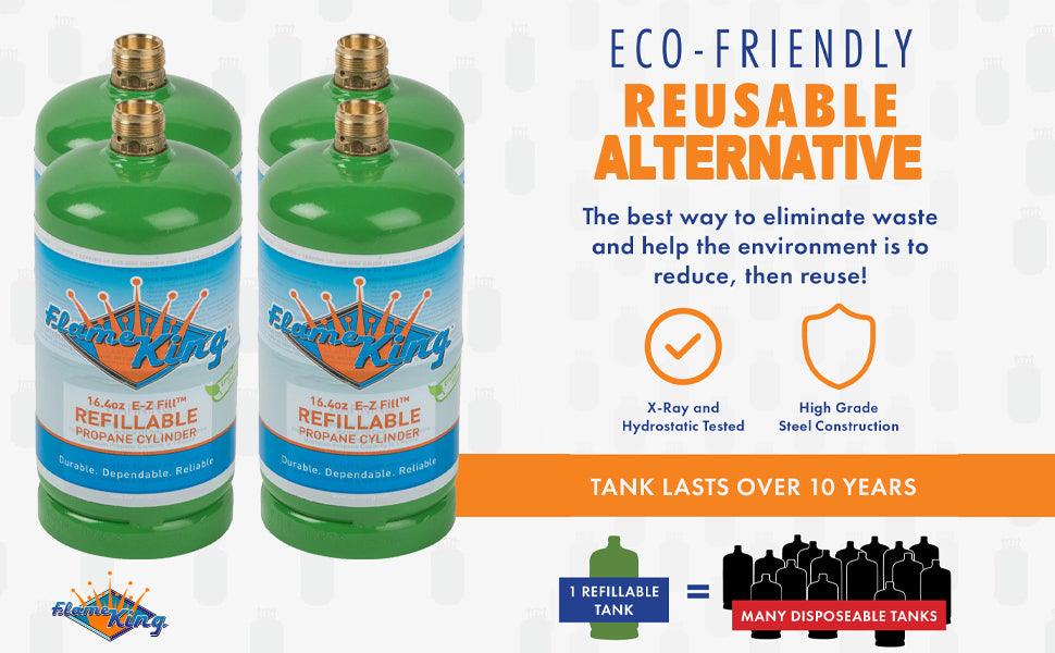 4 pack Eco Friendly Sustainable 1lb Refillable Propane Tank LP Cylinder ...
