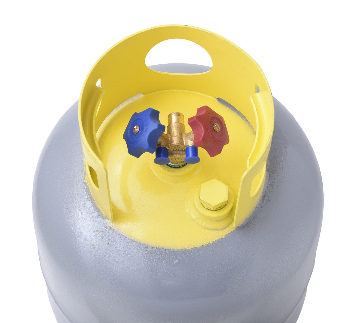 50lb Refrigerant Cylinder Recovery Tank with SCG Y-Valve - Flame King