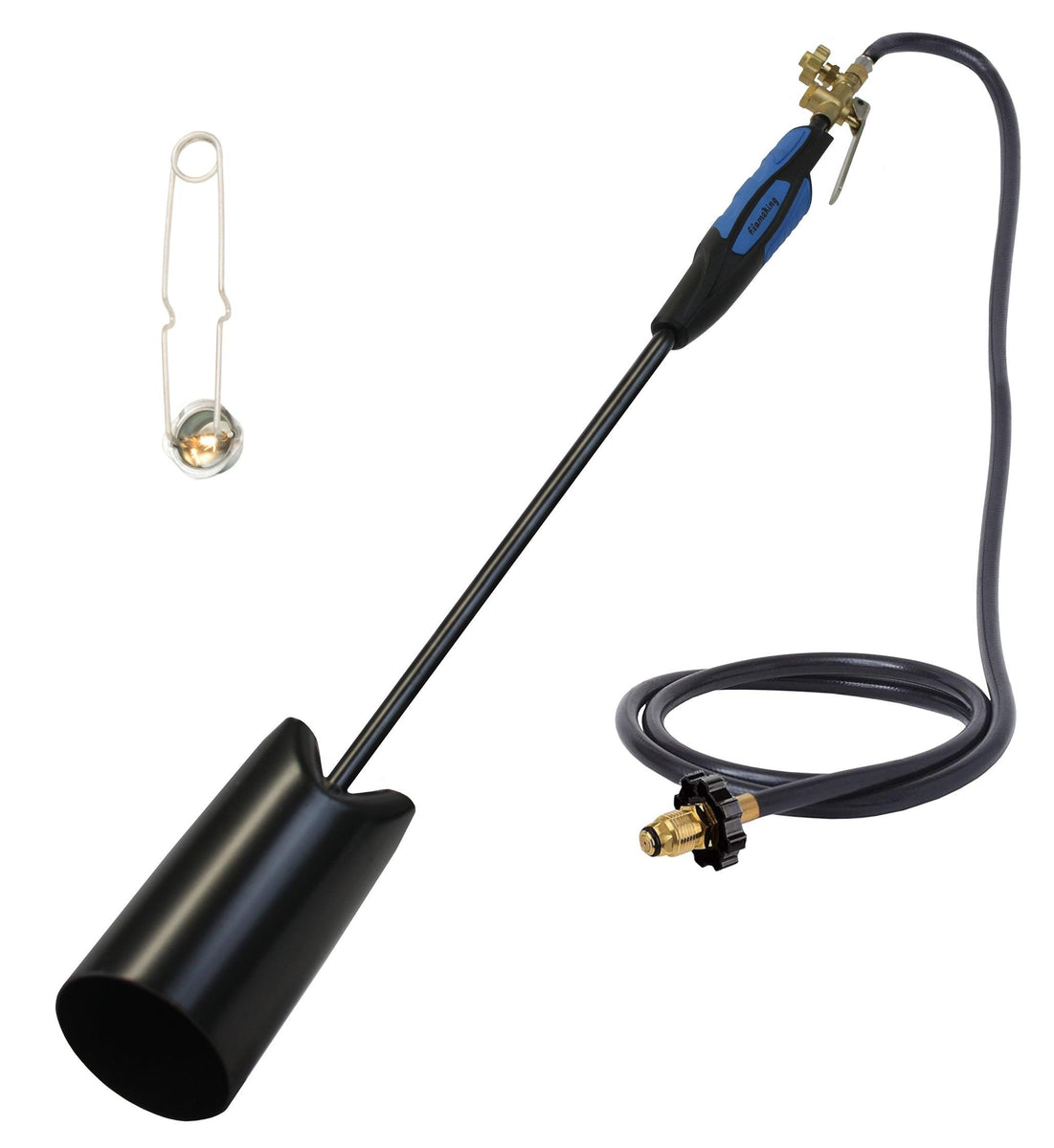 Bundle 40lb Propane Tank on Wheels + 500,000 BTU Weed Burner - Flame King