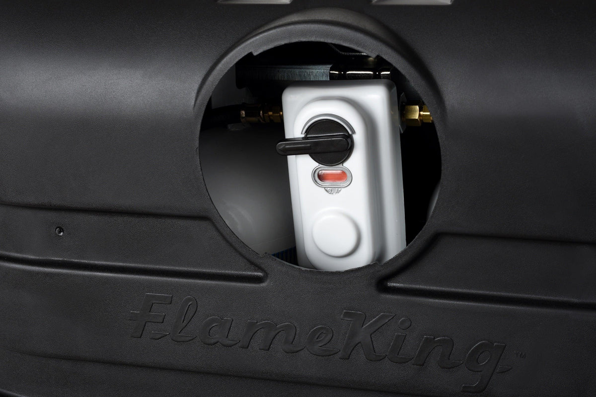 Flame King Dual YSN-PCC-RV 20LB LP Propane Tank Light Plastic Heavy ...