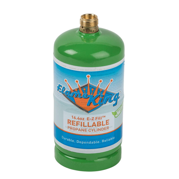 Flame King 1 lb Refillable Propane Cylinder 16.4 oz Ships Empty