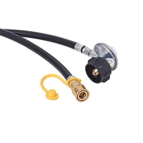 Propane Regulator Hose with Quick Connect – 6 feet - Flame King