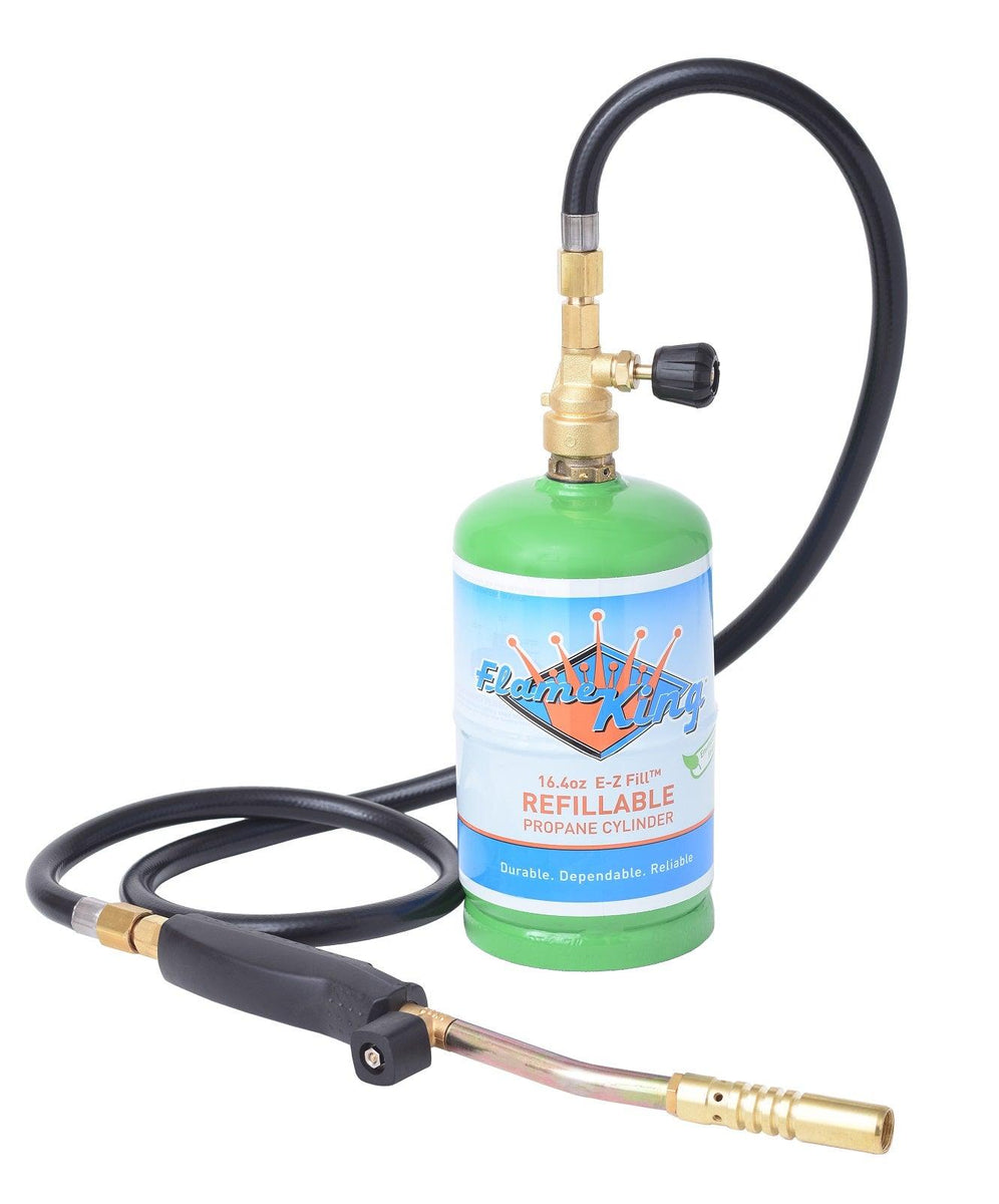 Propane Torch with 3 Interchangeable Tips - Flame King