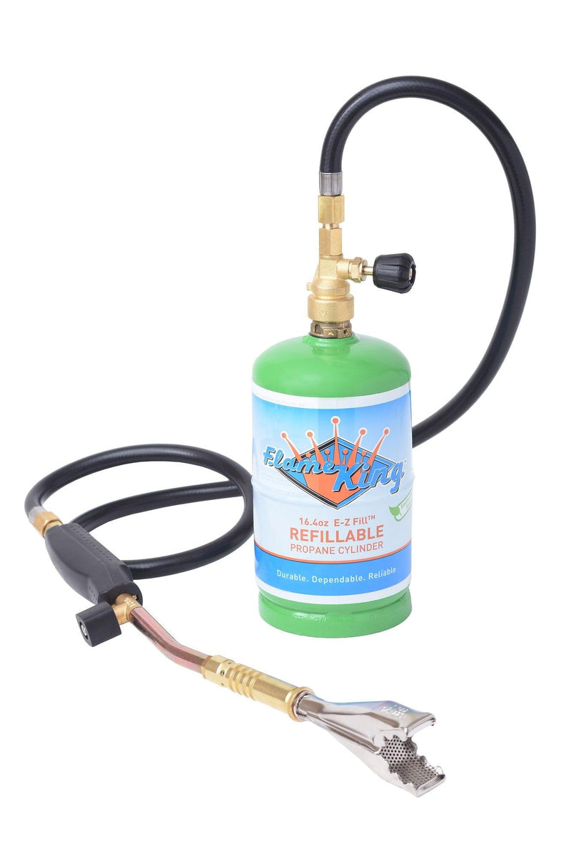 Propane Torch with 3 Interchangeable Tips - Flame King