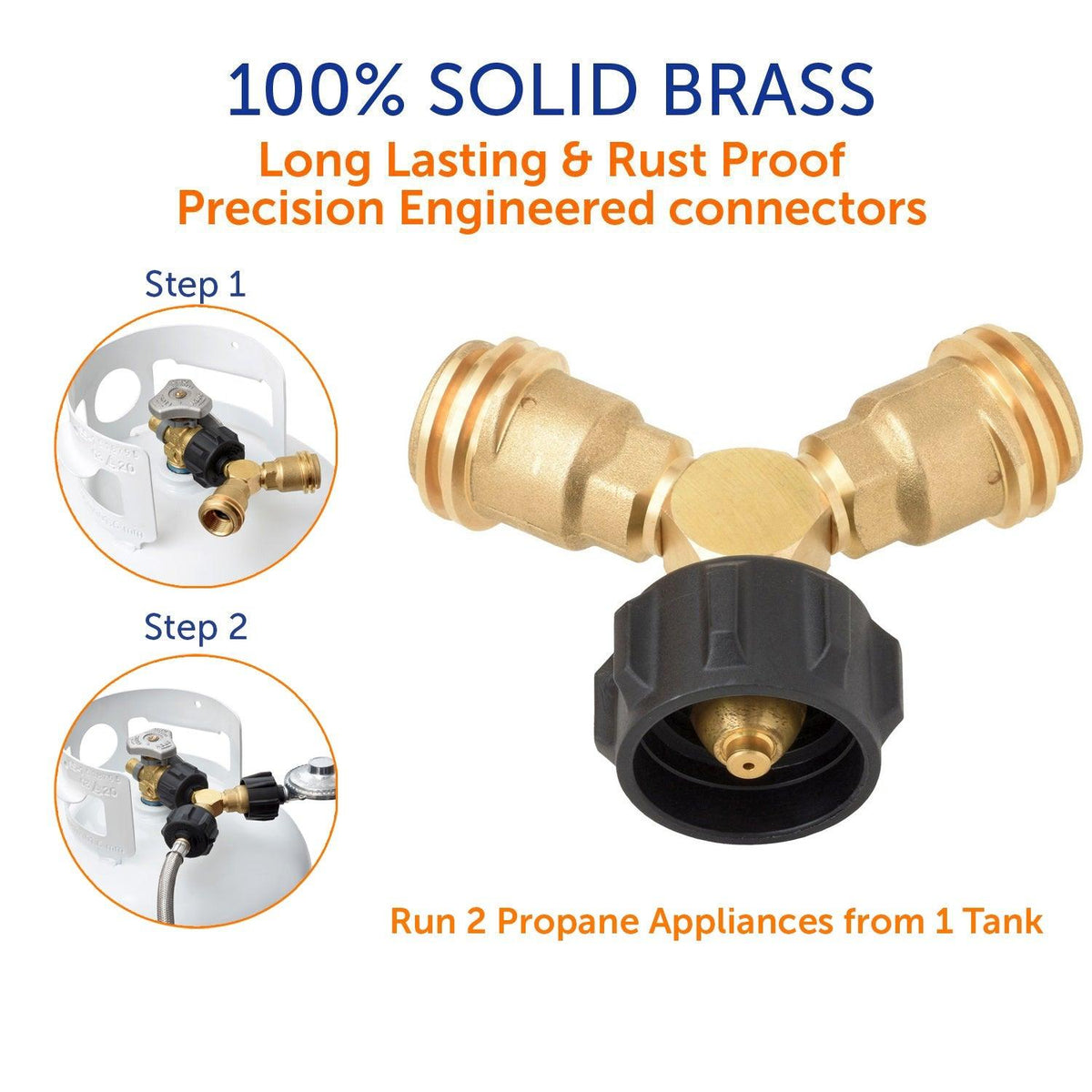 Propane Y-Splitter Valve - Flame King